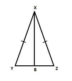 Consider a triangle XYZ with BX as the bisector and sides XY and XZ are ...
