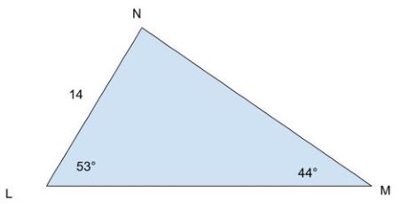 Find the length of line segment LM. Show your work. | Homework.Study.com