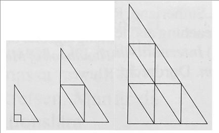 Below you see how to build larger triangles from several small ...