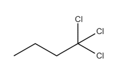 Name the following compound. CH3CH2CH2CCl3 | Homework.Study.com