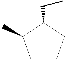 Draw the structure for the following compound using wedges and dashes ...