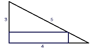 Consider the triangle in the picture with side lengths 3, 4, and 5 (in ...