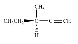 A chiral alkyne A with molecular formula C_6H_10 is reduced with H_2 ...