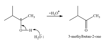 The final step in the hydration of an alkyne under acidic conditions is ...