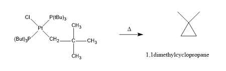 Upon heating, trans-PtCl(CH2CMe3)(P(tBu3))2 produces 1,1 ...