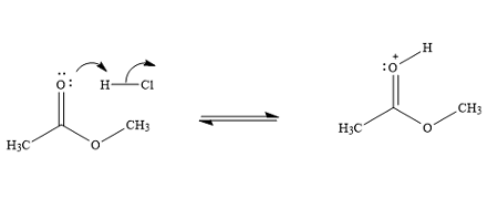 When methyl acetate is heated in pure ethanol containing a small amount ...