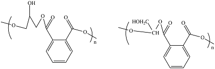 How can highly crosslinked polyesters be produced using glycerol and what is the structure of ...