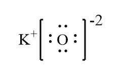 What are the Lewis structures of 2KNO_3, K_2O, N_2 and 2.5O_2 ...