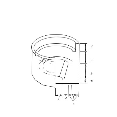 The brake piston consists of full circular part. It cross section is ...
