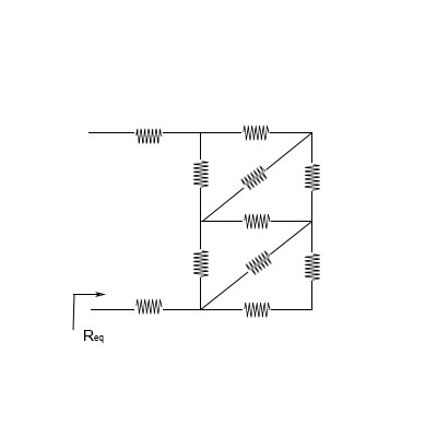 Use delta-y transforms to find the equivalent resistance of the circuit ...