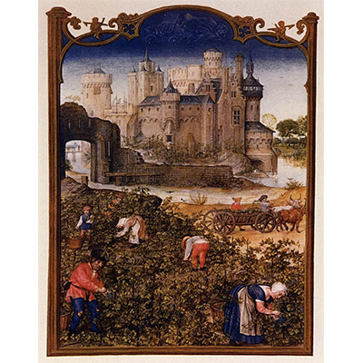 Identify three aspects of medieval life that are seen. | Homework.Study.com