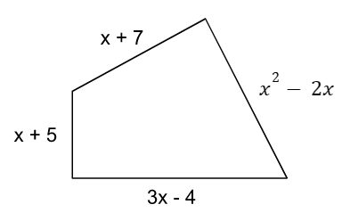 The perimeter of the quadrilateral is 48 centimeters. Find the length ...