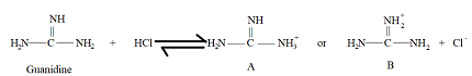 Following is a structural formula for guanidine, the compound by which ...