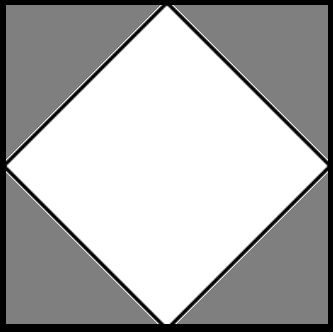 The area between the two squares is 17 square inches. The sum of the ...