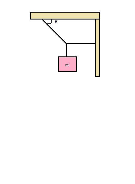 Find the magnitude of tension in the two cords shown in the given ...