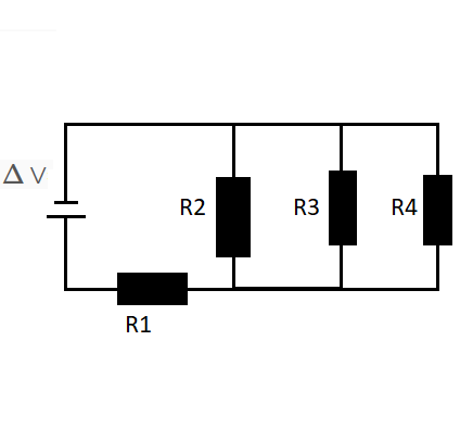 The combination of resistor circuit as shown in the figure R1=5\Omega ...