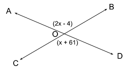 Find the value of x, the angles BOD and AOB. | Homework.Study.com