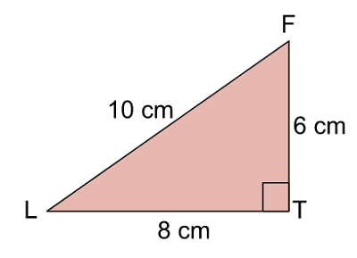 A) What is cos L? B) What is the measure of angle F, to the nearest ...