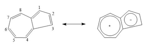 Draw a mechanism for the electrophilic aromatic substation of azulene ...