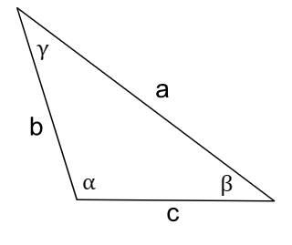 Solve the given triangle. alpha = 47 degrees, beta = 65 degrees, a = 15 ...