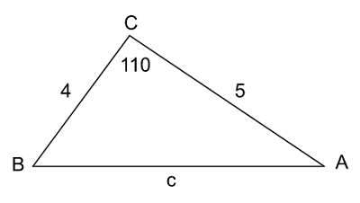 Solve the triangle, if possible. If necessary, round your answers to ...