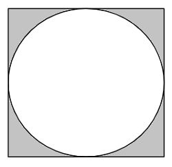 The square below has side length 4.7 m. Find the area inside the square ...