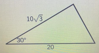 Find the exact area of this triangle. | Homework.Study.com