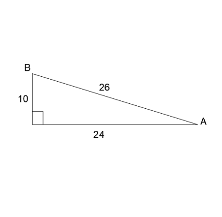 Find the tangent of both angle A and angle B. | Homework.Study.com
