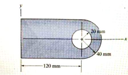 Determine the area moment of inertia and radius of gyration with ...