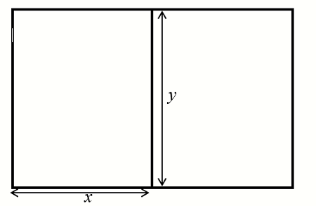 A rectangular playground is to be fenced off and divided into two parts ...