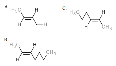 Write the IUPAC name for each of the following using cis or trans ...