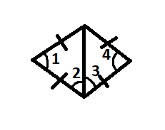 Find the measures of the numbered angles in the rhombus. (a) | Homework ...