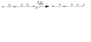 What product might you expect from the treatment of 4-bromo-1-butanol ...