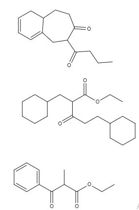 The compounds shown below is the product of a Claisen condensation ...