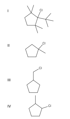 Which of the following is the least reactive substrate in an E2 ...