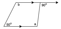 Find m \angle b in the following diagram. | Homework.Study.com