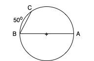 In the accompanying diagram, \overline {BA} is a diameter, and the ...