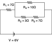 Consider the following circuit. Determine the total (equivalent ...