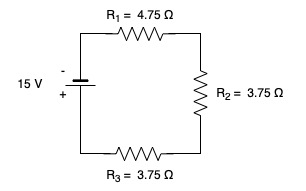 Consider the circuit below, where the terminal voltage of the battery ...