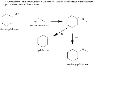 Explain the product(s) of the nucleophilic substitution reaction ...