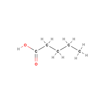 Part A pentanoic acid Draw the molecule on the canvas by choosing ...