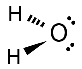 What is the configuration of all electron pairs arranged around oxygen ...