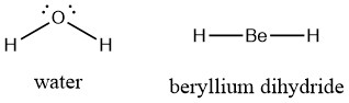 Explain why the HOH molecule is bent, whereas the HBeH molecule is ...