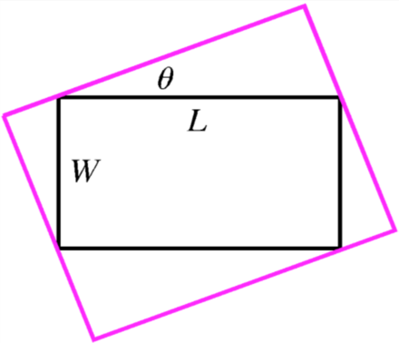 Find the maximum area of a rectangle that can be circumscribed about a ...