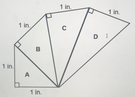 Use a ruler, protractor, and/or compass to draw the next three right ...