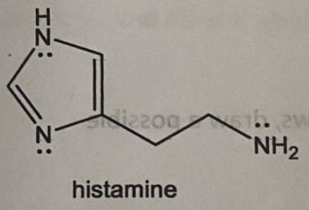 Identify the most basic nitrogen in histamine. Justify your answer ...