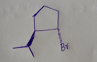 Draw the skeletal structure for trans-1-bromo-2-isopropylcyclopentane ...