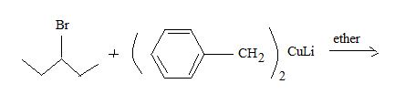 Complete these reactions involving lithium di organo copper (Gilman ...