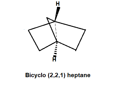 Write the structural formula for the bicyclic hydrocarbon bicyclo [2.2. ...